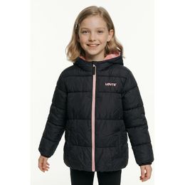 Levi's Kids M&auml;dchen Levi's Kids Winterjacke &raquo;LVG CORE BATWING PUFFER&laquo; mit Kapuze for GIRLS schwarz 8 (128)