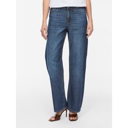 Vila Damen Weite Jeans &raquo;VIPALMA RW WIDE JEANS DBD PAL20-NOOS&laquo; Baumwolle, regular waist, wide fit 36, L&auml;nge 30