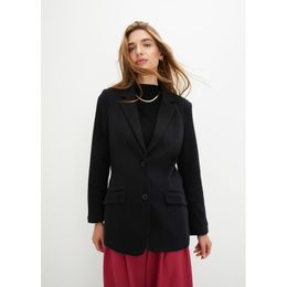 bonprix Damen bonprix Jackenblazer 1 tlg. eleganter Schnitt, taillierte Passform, mit langem Arm schwarz 42