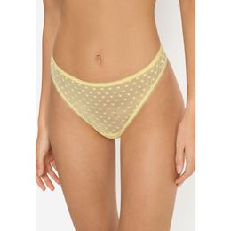 Lscn By Lascana Damen LSCN by LASCANA String aus leicht transparentem Herzchen-Mesh 48/50