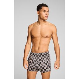 Puma Herren Puma Badeshorts &raquo;Puma SWIM MEN PRINTED CAT SHORT SHORTS&laquo; mit Gummizug und seitlichen Taschen grau XXL, N-Gr