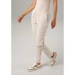 Aniston Casual Damen Aniston CASUAL Schlupfhose aus trendigem, elastischen Cord wei&szlig; 48, N-Gr