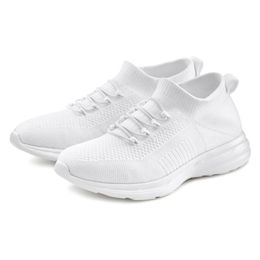 Lascana Damen Lascana Sneaker &raquo;Slipper, Halbschuh, Turnschuhe, Slip-On-Sneaker, bequem,&laquo; zum Reinschl&uuml;pfen mit elastischen Schn&uuml;rb&auml;ndern ultraleicht 