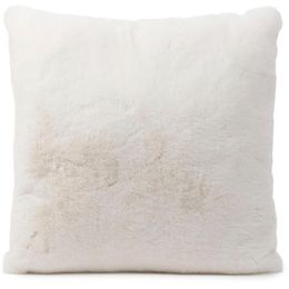 G&ouml;zze Dekokissen &raquo;Fellimitat-Kissen&laquo; wei&szlig; Polyester B/L: 60cm x 60cm, 1 Stk.