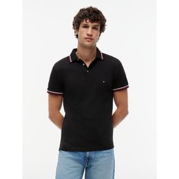 Tommy Hilfiger Herren Poloshirt &raquo;TIPPED SLIM FIT POLO&laquo; mit Kontrast-Details schwarz S