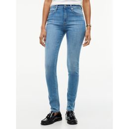 Tommy Hilfiger Damen Skinny-fit-Jeans &raquo;COMO Skinny RW ACE mit Logo-Badge und kn&ouml;chellangem Schnitt&laquo; Baumwollmischung, skinny fit 28, L&auml;nge 30