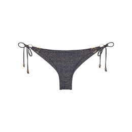 Triumph Damen Bikini-Hose &raquo;Summer Sunset Brazilian&laquo; verstellbare Seitenb&auml;nder mit Metallperlen, Glitzergarn schwarz 42, N-Gr