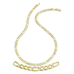 Firetti Herren Kette ohne Anh&auml;nger &raquo;Schmuck Geschenk Silber 925 Halsschmuck Halskette Figarokette&laquo; Made in Germany gold 45, Silber 925 (Sterlingsilber