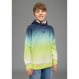 Kangaroos Jungen Kangaroos Kapuzensweatshirt &raquo;Kapuzenweatshirt mit Batik-Optik&laquo;, f&uuml;r Jungen, mit Kapuze, mit Batikmuster, aus Baumwolle bunt 176/182