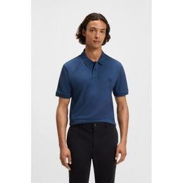 BOSS Orange Herren BOSS Orange Poloshirt &raquo;Passenger Regular Fit&laquo; Classic Stretch Pique Polo, pflegeleicht, Baumwolle mit Elasthan blau XL