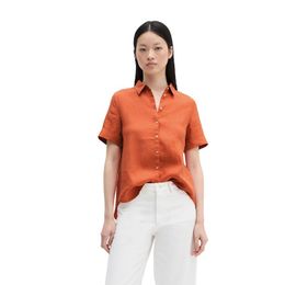 Marc O'Polo Marc O'polo Damen Marc O'Polo Kurzarmbluse Leinenbluse regular mit breiter Kellerfalten im R&uuml;cken orange 32
