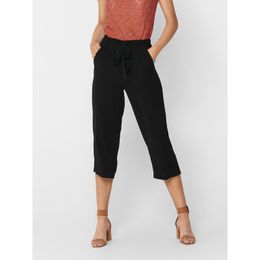 Only Damen Only Palazzohose &raquo;ONLWINNER &ndash; Culottehose mit elastischem Bund und Kordelzug&laquo; Materialmix, regular fit schwarz 34 (XS), N-Gr