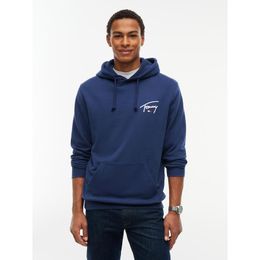 Tommy Jeans Herren Kapuzensweatshirt &raquo;REGULAR ENTRY SIGNATURE HOOD&laquo;, Regular fit mit Kapuze blau XXL
