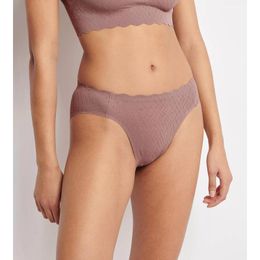 Sloggi Damen Sloggi Slip &raquo;ZERO Feel Bliss&laquo; unsichtbar, mit Spitzenoptik, mit hohem Beinausschnitt braun XL