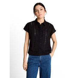 Tom Tailor Denim Damen Tom Tailor Denim Hemdbluse Sommerbluse mit H&auml;kel-Details S