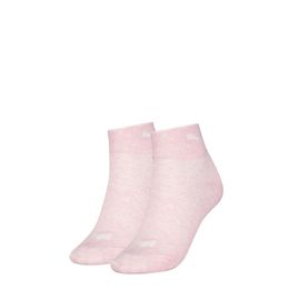 Puma Herren Puma Kurzsocken &raquo;Puma WOMEN QUARTER 2P&laquo; 2 Paar, atmungsaktives Mesh zur Bel&uuml;ftung, um k&uuml;hl und trocken zu bleiben rosa 39-42