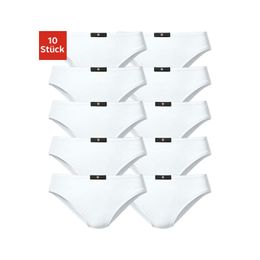 H.I.S. H.I.S Damen Slip 10er-Pack, aus elastischer Baumwoll-Qualit&auml;t wei&szlig; 44