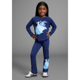 Kidsworld M&auml;dchen Kidsworld Langarmshirt & Leggings &raquo;FROZEN 2tlg Set: ELSA - Disney&laquo; Set, 2, 2 Stk. Disney ELSA Drucke blau 128/134