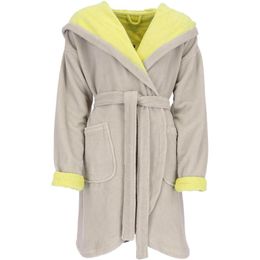 Vossen Damenbademantel &raquo;Runa, ideal f&uuml;r Sauna & Spa, Hotelbademantel, Morgenmantel&laquo; gelb Doubleface XL L: 95cm