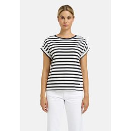 Smith & Soul Smith & Soul Damen T-Shirt im gestreiften Design, Rundhalsform schwarz-wei&szlig; XXL