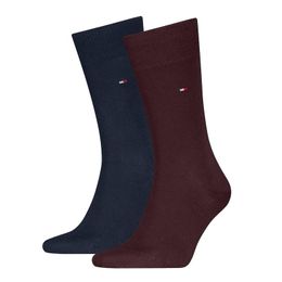 Tommy Hilfiger Herren Socken &raquo;TH MEN SOCK CLASSIC 2P&laquo; 2 Paar, Mit eingestricktem Flag-Logo bunt 39-42