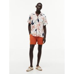 Tommy Hilfiger Herren Kurzarmhemd &raquo;LINEN RESORT PRT SS RF SHIRT&laquo; aus Leinen mit Tropen-Print L (52), N-Gr