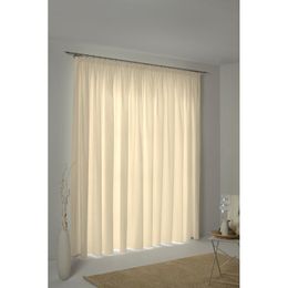 WIRTH Vorhang &raquo;SUNBONE&laquo; Kr&auml;uselband 1 Stk. tlg. beige Polyester 145cm, Kr&auml;uselband, 132cm