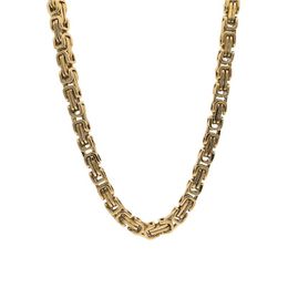 Firetti Herren Edelstahlkette &raquo;Schmuck Geschenk Halskette K&ouml;nigskette versch. L&auml;ngen&laquo; gold 55, Edelstahl, B: 6,4mm