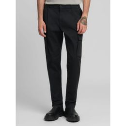 Replay Herren Chinohose &raquo;Adhann&laquo; aus Twill mit Cargotaschen, Tapered Fit schwarz 31, L&auml;nge 30