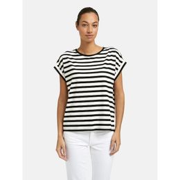Smith & Soul Smith & Soul Damen T-Shirt im gestreiften Design, Rundhalsform schwarz-wei&szlig; L