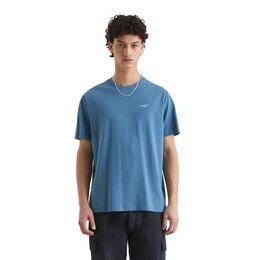 Marc O'Polo Marc O'polo Denim Herren Marc O'Polo DENIM T-Shirt Ein dezenter Logo-Print auf der Brust blau L