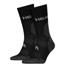 Head Herren Socken &raquo;Head HIKING ALL CLIMATES CREW 2P&laquo; 2 Paar, mit Logostickerei schwarz 35-38