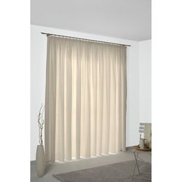 WIRTH Vorhang &raquo;Torbole&laquo; Kr&auml;uselband 1 Stk. tlg. braun Jacquard, Baumwolle, Polyester 125cm, Kr&auml;uselband, 65cm