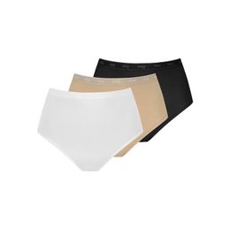 Mey Damen Taillenslip &raquo;Best of&laquo; Packung, 3 Stk. mit hoher Leibh&ouml;he f&uuml;r eine bequeme Passform schwarz-wei&szlig; 38, 3 Stk.