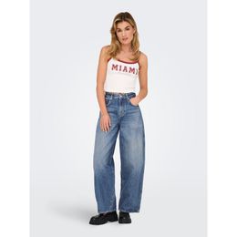 Only Damen Only High-waist-Jeans &raquo;ONLTAYLOR HW BARREL DNM TAI466 NOOS&laquo; Baumwolle, loose fit L (40), L&auml;nge 30