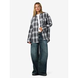 Noisy may Damen Noisy may Karobluse &raquo;NMZOE L/S CHECK SHIRT WVN NOOS&laquo; Baumwollmischung schwarz-wei&szlig; M