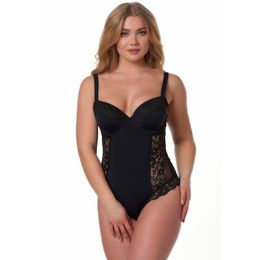 After Eden D-cup & up After Eden D-cup & Up Damen After Eden D-cup & up Body &raquo;MILA&laquo; mit Spitze, verstellbare Tr&auml;ger, mit B&uuml;gel, vorgeformte Cups, feminin schwarz 85, Cup G