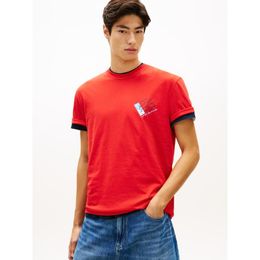 Tommy Jeans Herren T-Shirt &raquo;TJM REGULAR FIT SIGN SHIFT&laquo; mit Label-Print, Baumwoll-Jersey 4XL