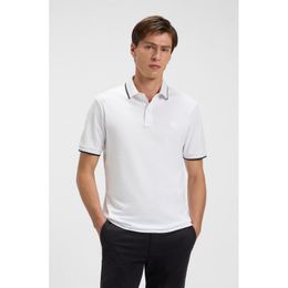BOSS Orange Herren BOSS Orange Poloshirt &raquo;Passertip&laquo; mit BOSS Logo-Badge wei&szlig; XXL