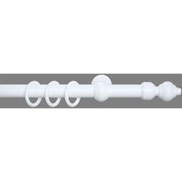 GOOD LIFE Vorhangstange &raquo;Trend&laquo; &Oslash; 28 mm 1 l&auml;ufig-l&auml;ufig Fixma&szlig; wei&szlig; Kunststoff, Metall B/L: 120cm &Oslash; 28mm, 1 l&auml;ufig