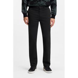 BOSS Orange Herren BOSS Orange Chinohose &raquo;Regular&laquo; in gerader From schwarz 33, L&auml;nge 34