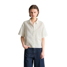 Marc O'Polo Marc O'polo Denim Damen Marc O'Polo DENIM Kurzarmbluse &raquo;relaxed aus Leinen-Baumwolle-Mix&laquo; wei&szlig; XL
