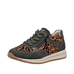 Remonte Damen Keilsneaker Schn&uuml;rschuh, Halbschuh, Casual-Sneaker mit Innenrei&szlig;verschluss gr&uuml;n 43