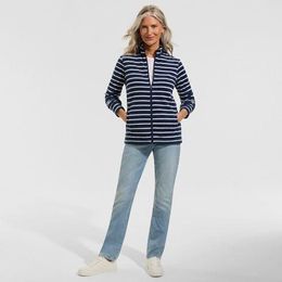 LANDS' END Anyweather&trade; Fleece-Jacke Gemustert f&uuml;r Damen, Damen, size: regular, Blau, Polyester, by Lands' End