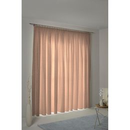 Adam Vorhang &raquo;Urban Cactus&laquo; Kr&auml;uselband 1 Stk. tlg. aus 100% Bio-Baumwolle braun Jacquard, Baumwolle (Bio-Baumwolle) 145cm, Kr&auml;uselband, 145cm