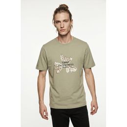 Jack & Jones Jack & Jones Herren T-Shirt &raquo;JORMONTAUK ELEMENT TEE SS CREW NECK&laquo; gr&uuml;n XS