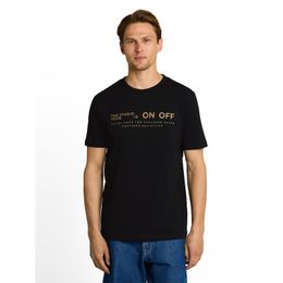 Tom Tailor Denim Herren Tom Tailor Denim Rundhalsshirt schwarz M