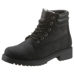 Tamaris Damen Winterboots , Blockabsatz, Schn&uuml;rstiefelette mit DUO-TEX Ausstattung schwarz 36
