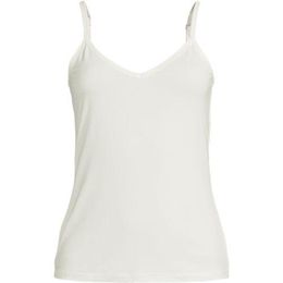 LANDS' END K&uuml;hlendes Tr&auml;gertop f&uuml;r Damen, Damen, size: regular, Elfenbein, Elasthan/Viskose/Viskose-Mischung, by Lands' End