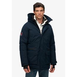 Superdry Herren Steppjacke &raquo;City Padded Parka Jacket&laquo; mit Kapuze Loose Fit, mit Rei&szlig;verschluss blau S